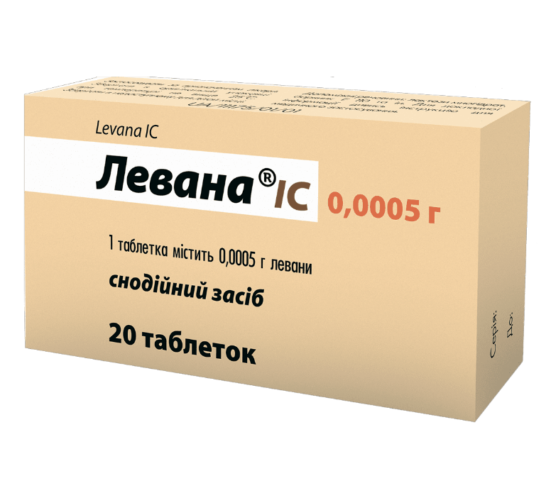 Левана ІС таблетки по 0,0005 г, 20 шт.: інструкція, ціна, відгуки ...
